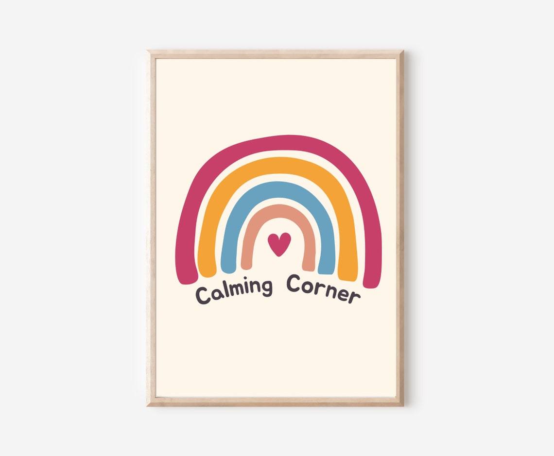 Calm Corner Sign for Classroom Decor Printable Calming Corner - Etsy