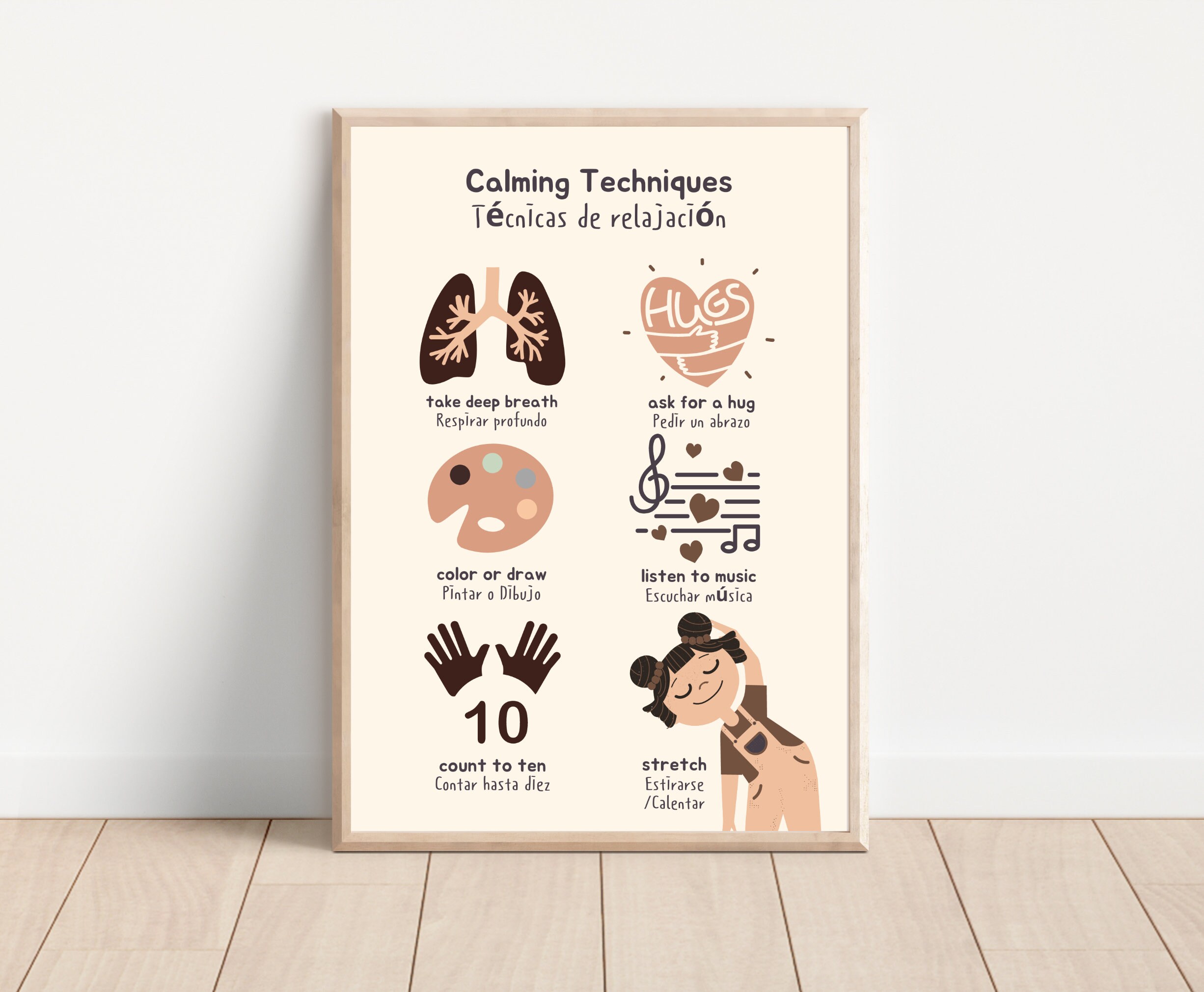 Bilingual Spanish Emotion Posters, Calming Corner Decor (digital ...