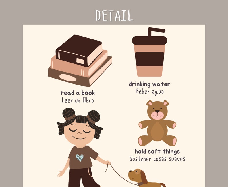 Set of 4 Educational Postersbilingual Spanish Emotioncalming - Etsy