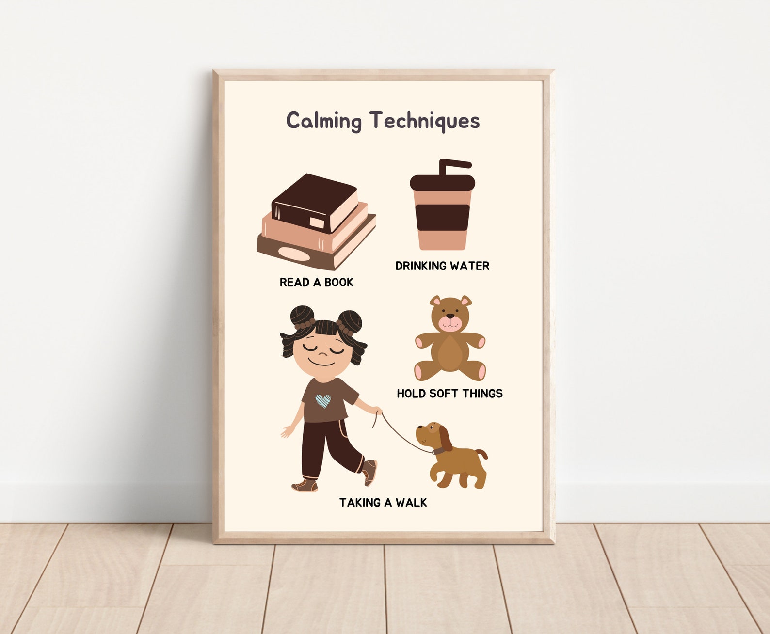 Set of 4 Educational Posters for Emotion Regulation Calming | Etsy