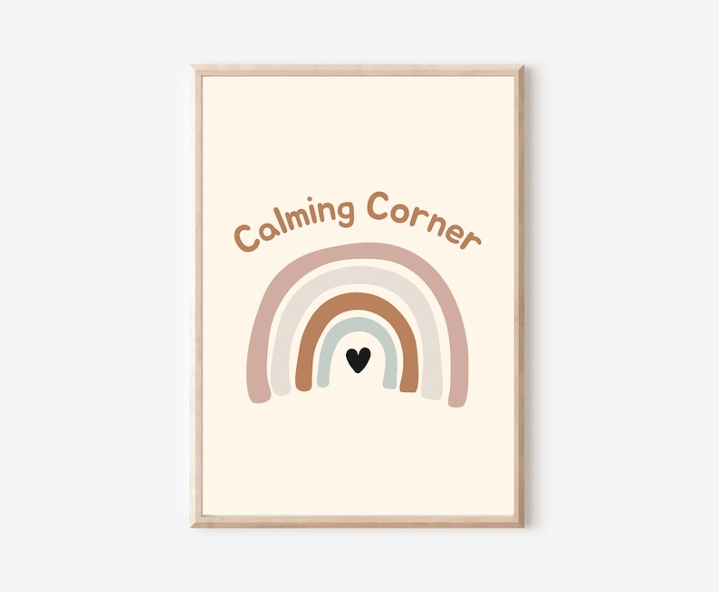 Calming Corner Sign for Classroom Decor Bohoprintable Calm - Etsy