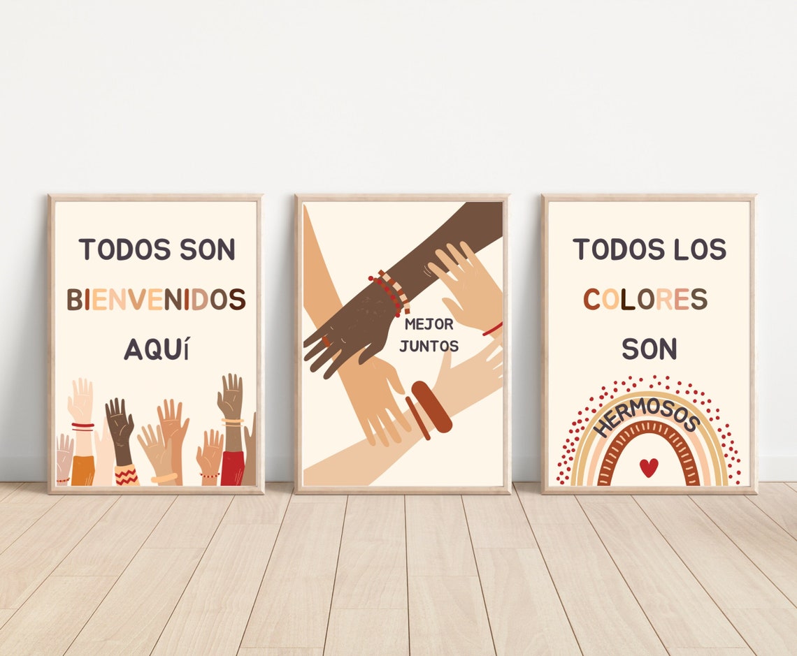 Spanish Classroom Decor for Spanish Teachersdigital Print Set - Etsy