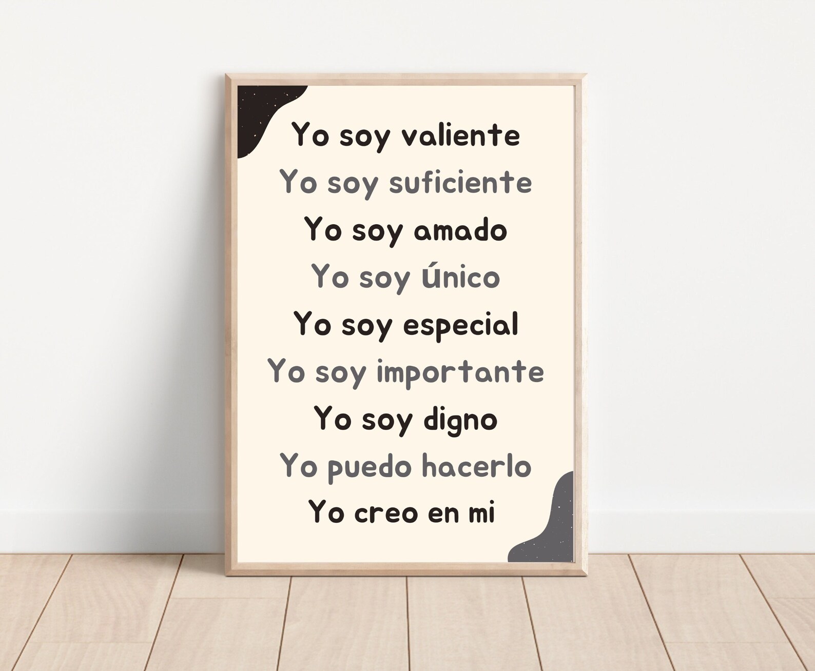 Yo Soy Spanish Affirmations Poster: Motivational Classroom Decor ...