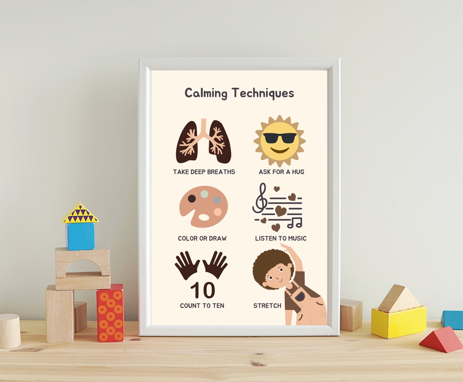 Calm Down Corner Calming Corner Posters Calming Wall Art for - Etsy