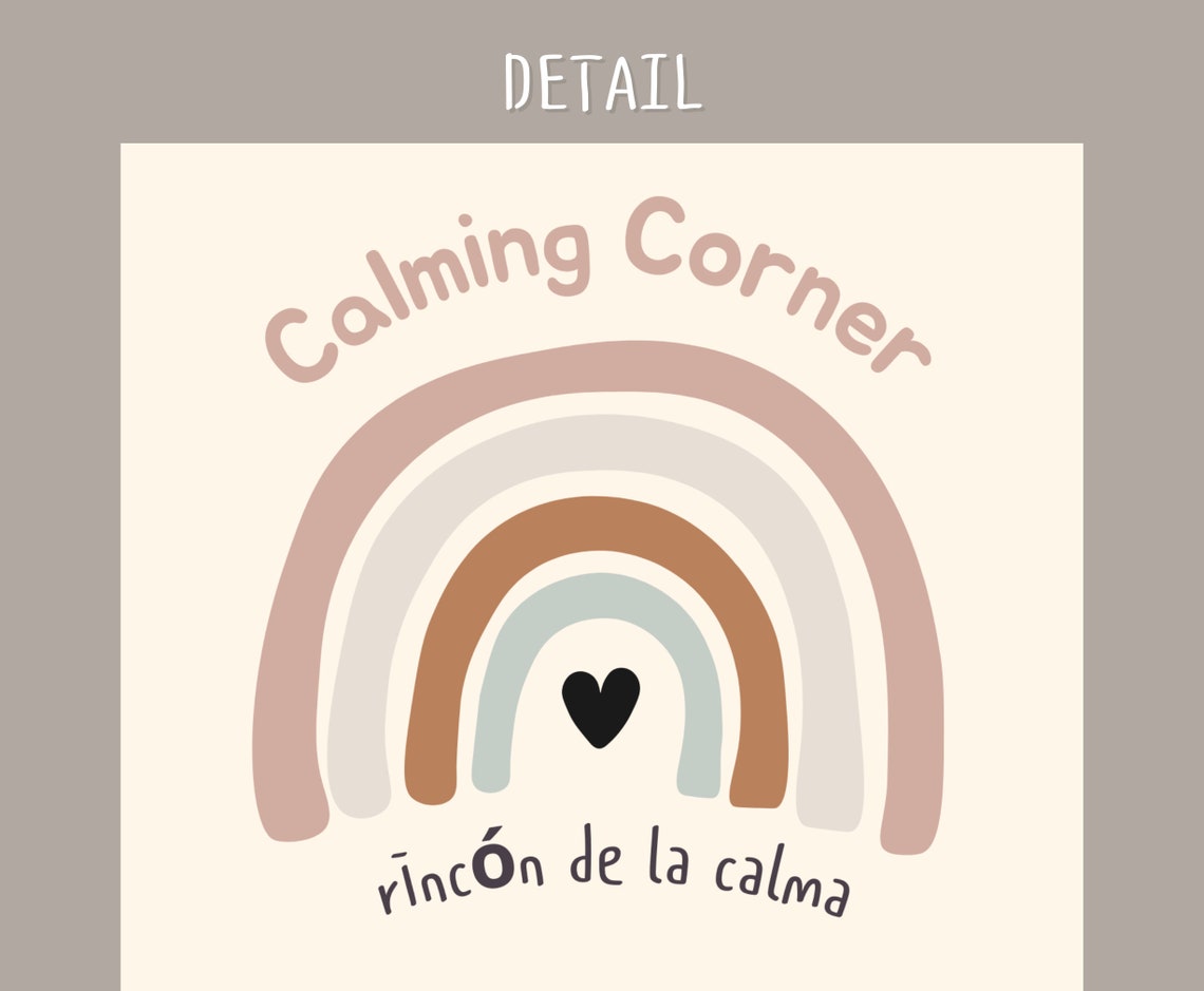 Calm Corner Sign for Spanish Classroom Decor Printable - Etsy