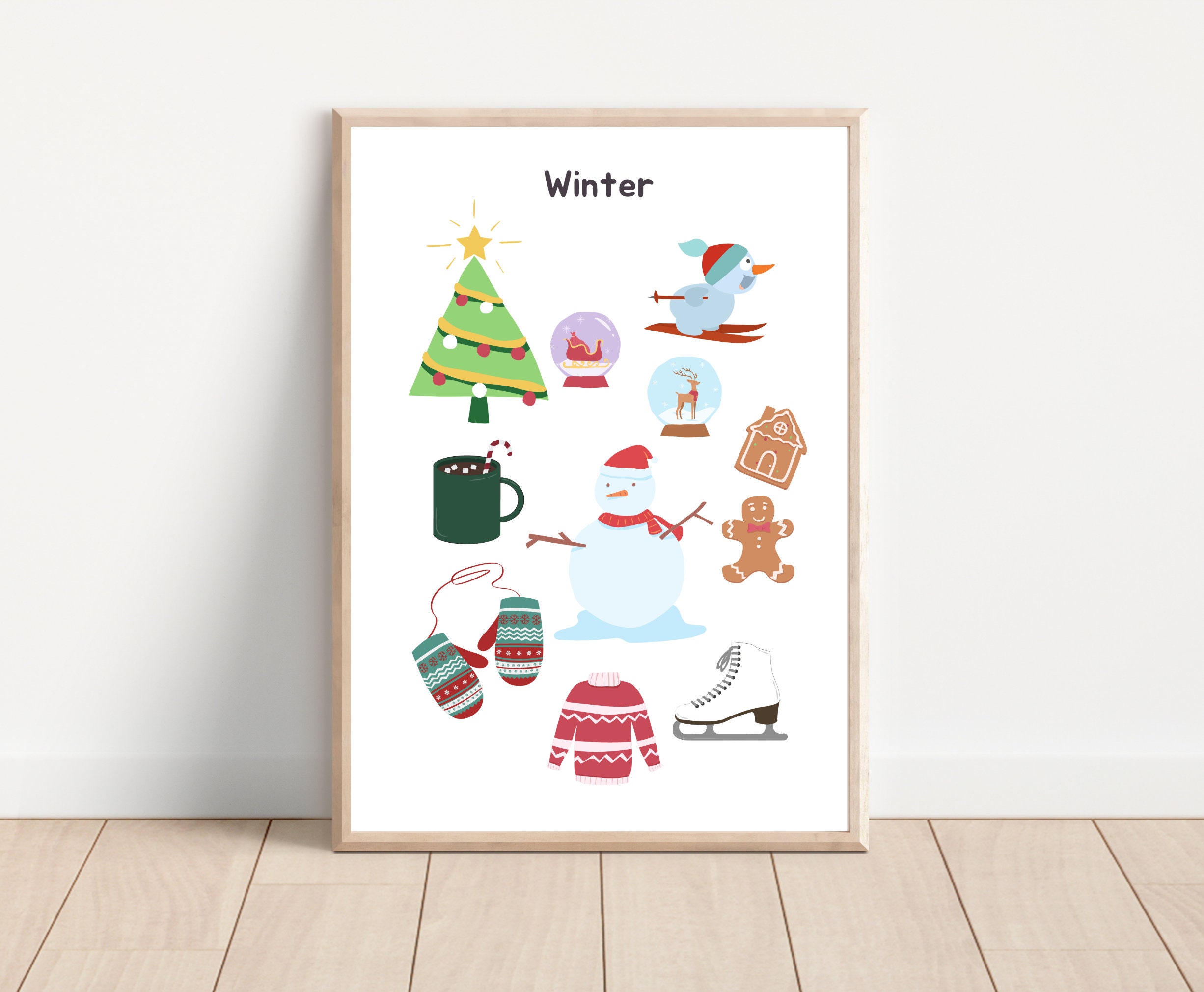 Seasons Postereducational Prints for Kids Room Decor - Etsy