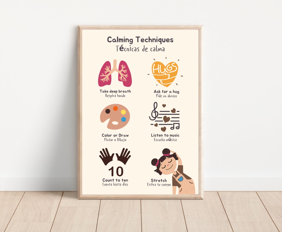 Set of 3 Calm Down Corner Kit for Spanish Kids Printable - Etsy