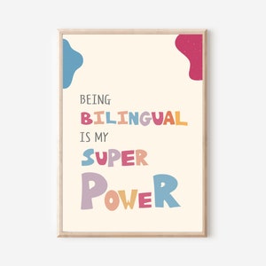 Bilingual Spanish Nursery Wall Art Poster,spanish Classroom Decor ...