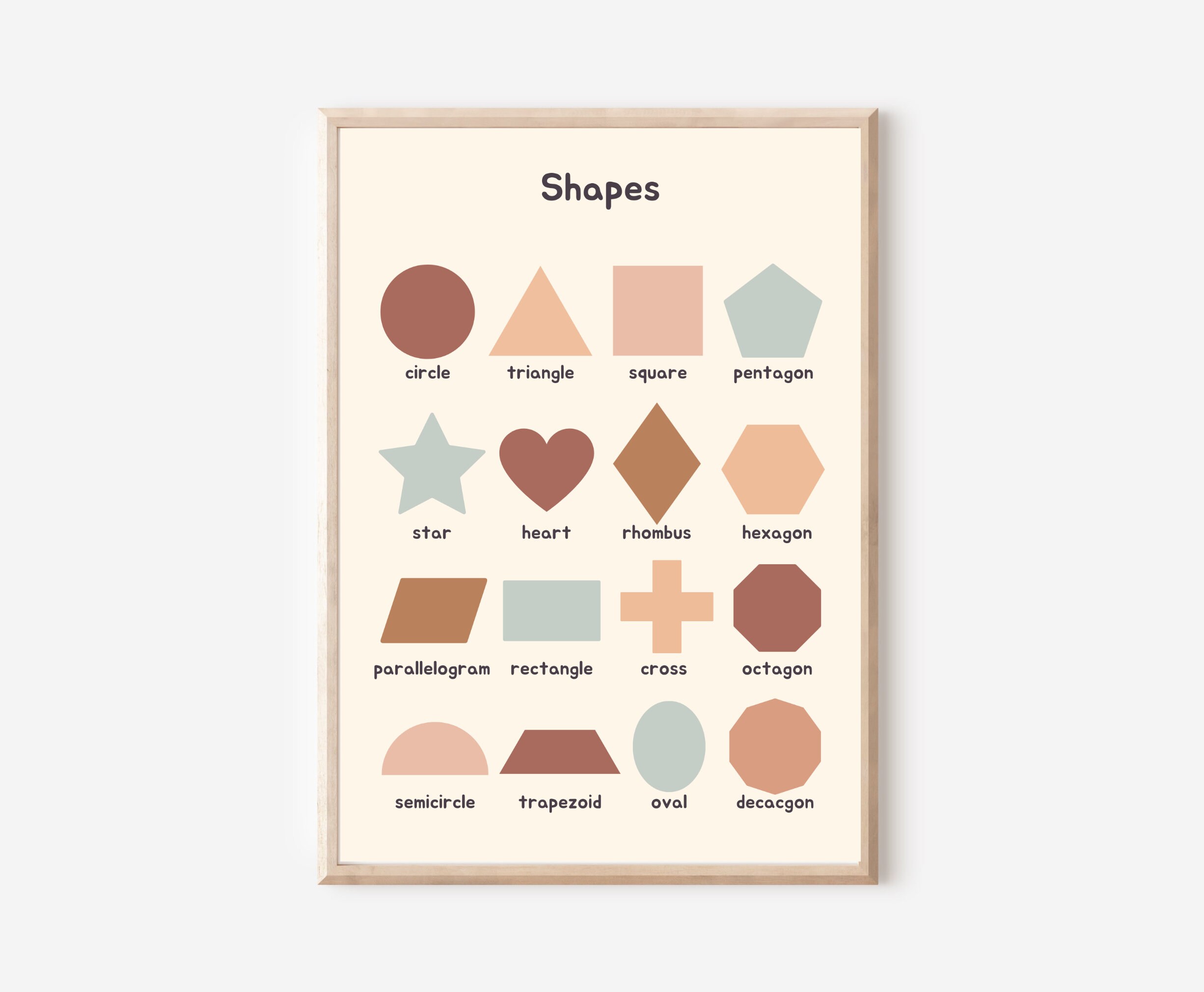 Shapes Printableshapes for Preschooldigital Download - Etsy