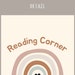 Reading Corner Decor Sign Poster,boho Classroom Decor, RAINBOW ...