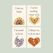 Rainbow Boho Affirmation Cards for Kids , Printable Positive ...