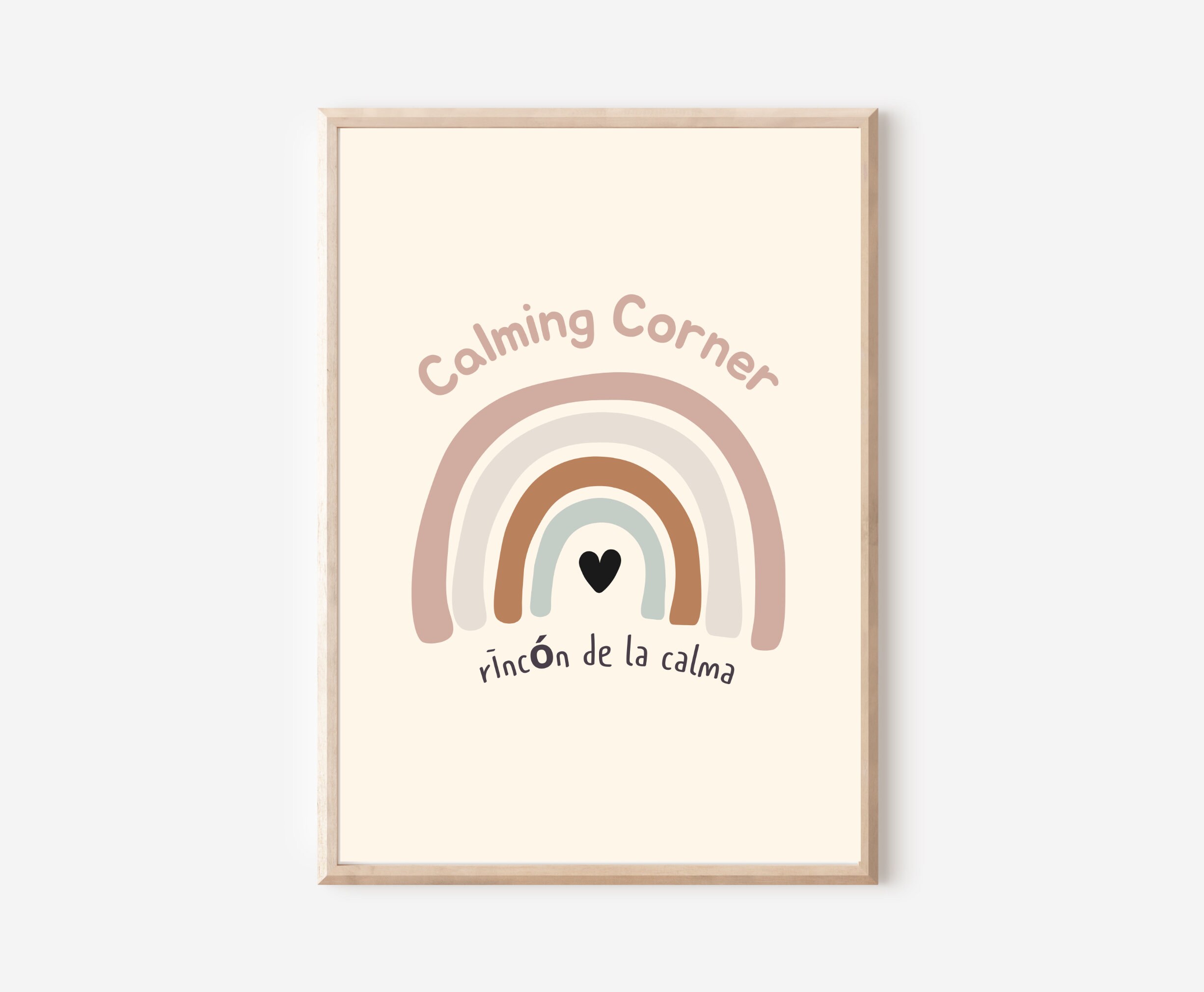 Calm Corner Sign for Spanish Classroom Decor Printable - Etsy