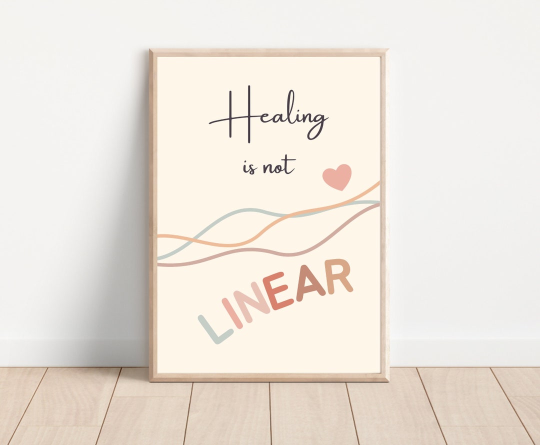 Healing is Not Linear Wall Art,mental Health Poster for Therapist ...