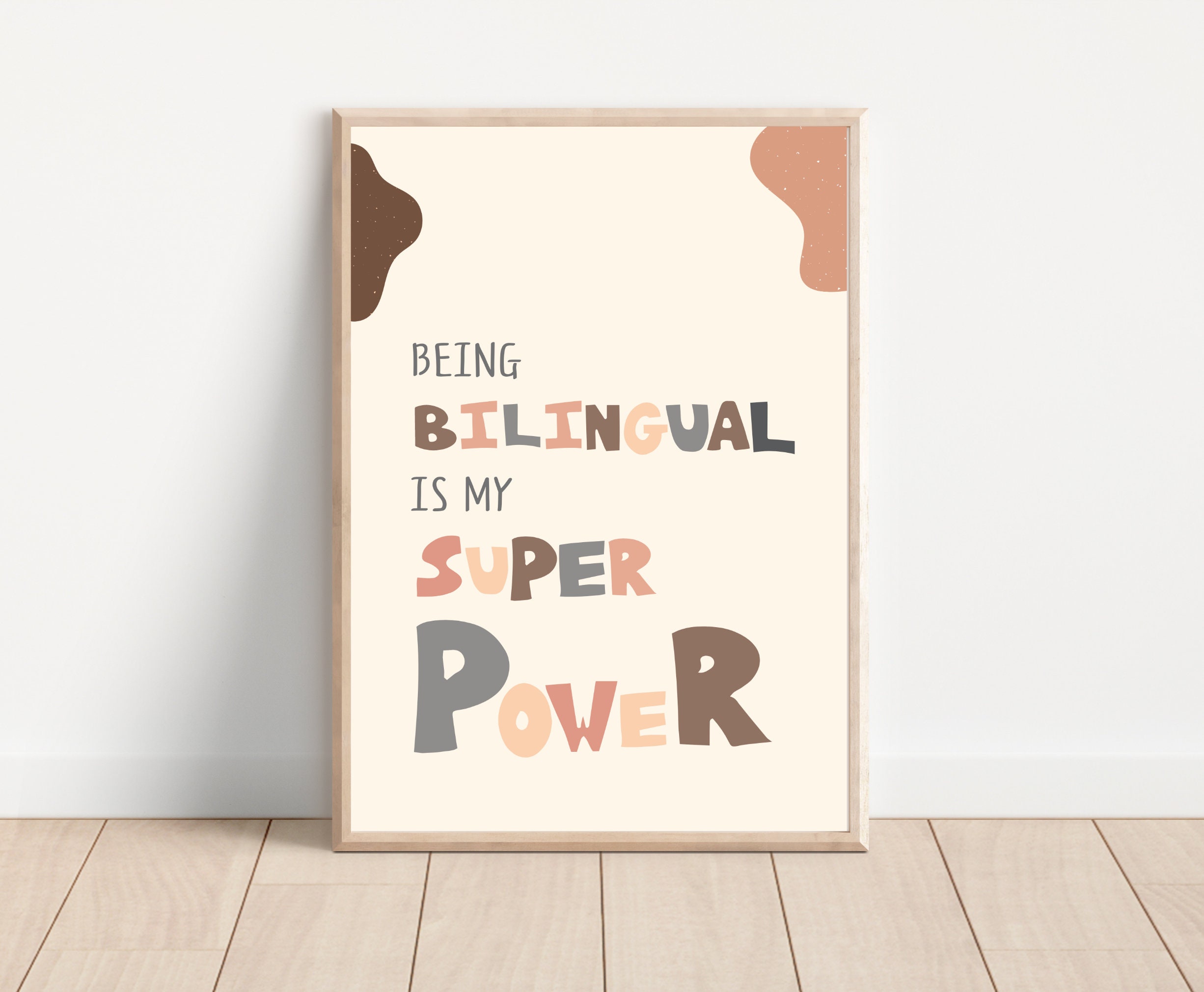 Bilingual Spanish Boho Nursery Wall Art Posterspanish | Etsy