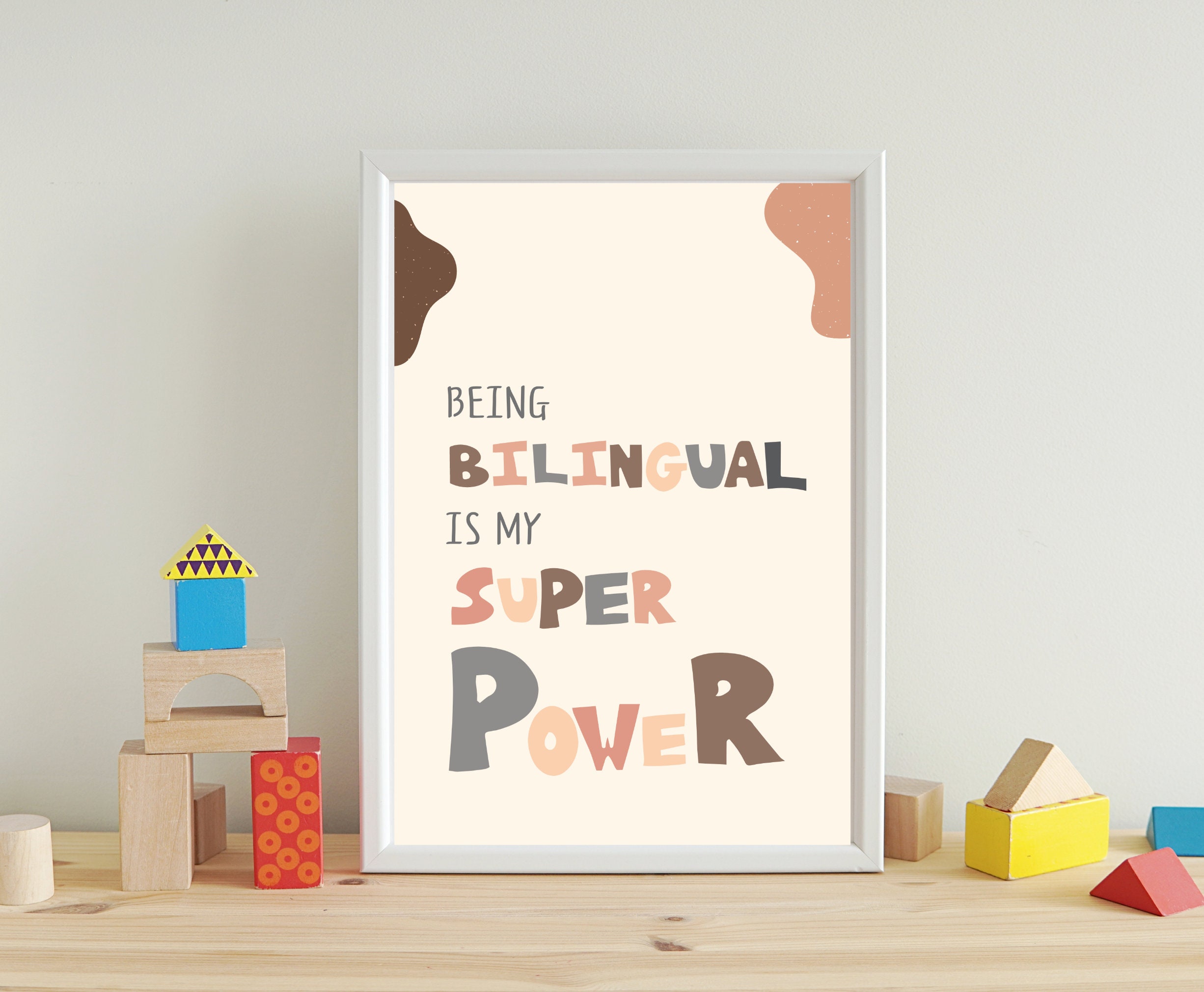 Bilingual Spanish Boho Nursery Wall Art Posterspanish | Etsy