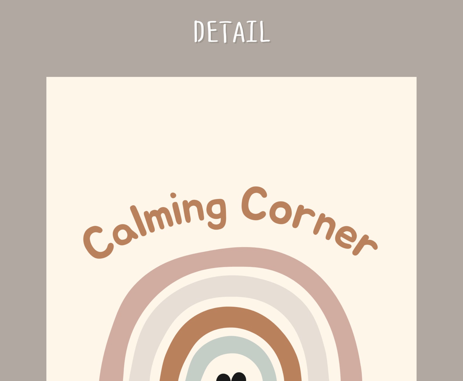 Calming Corner Sign for Classroom Decor Bohoprintable Calm - Etsy