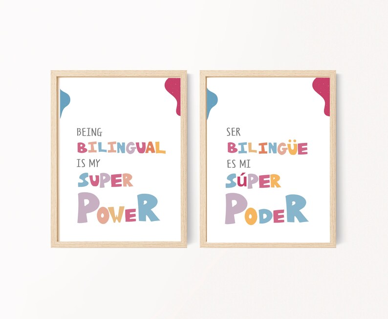 Bilingual Superpower Poster: Spanish Nursery Decor (digital Download ...