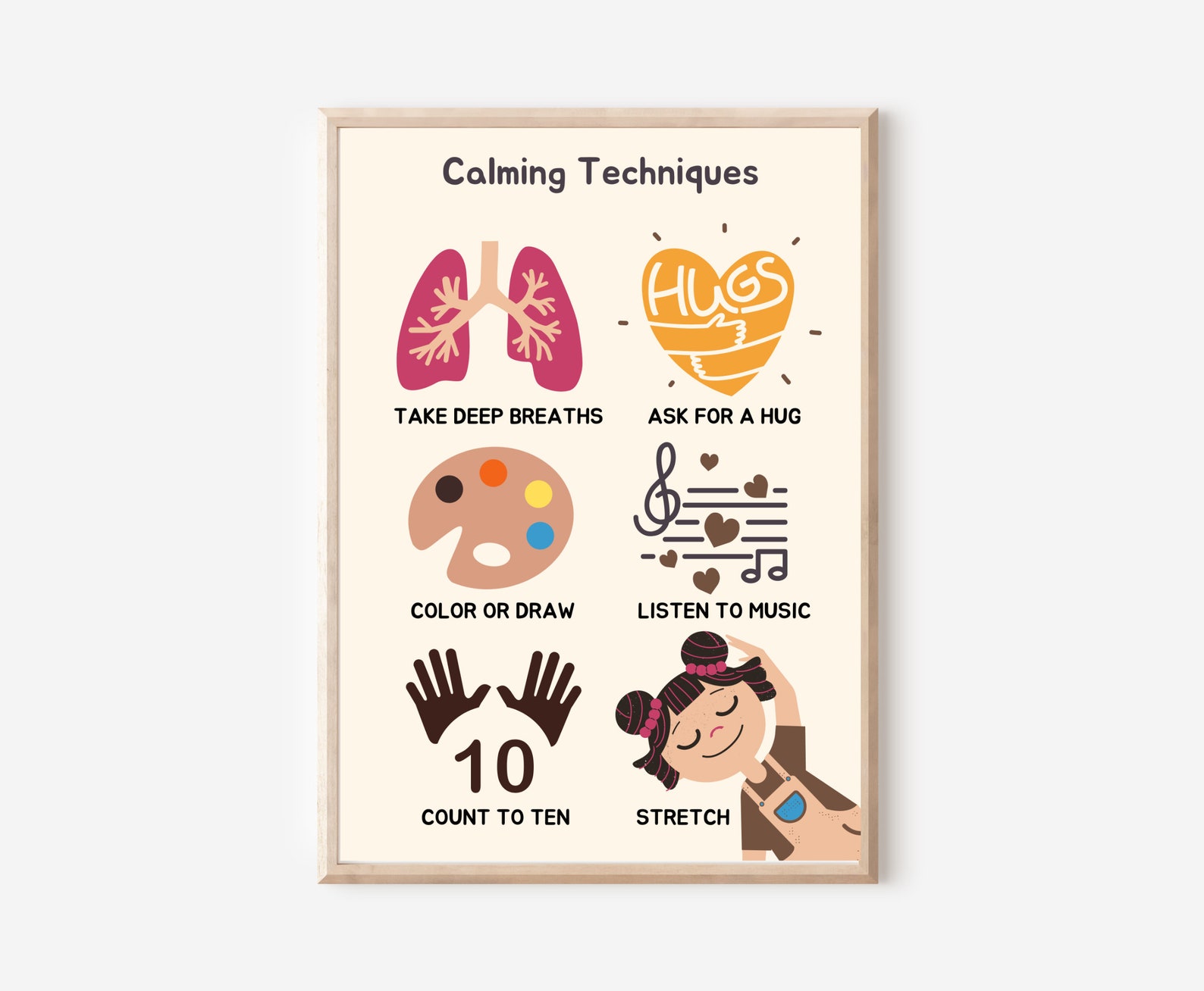 Set of 3 Educational Posters Calm Down Corner Calming | Etsy