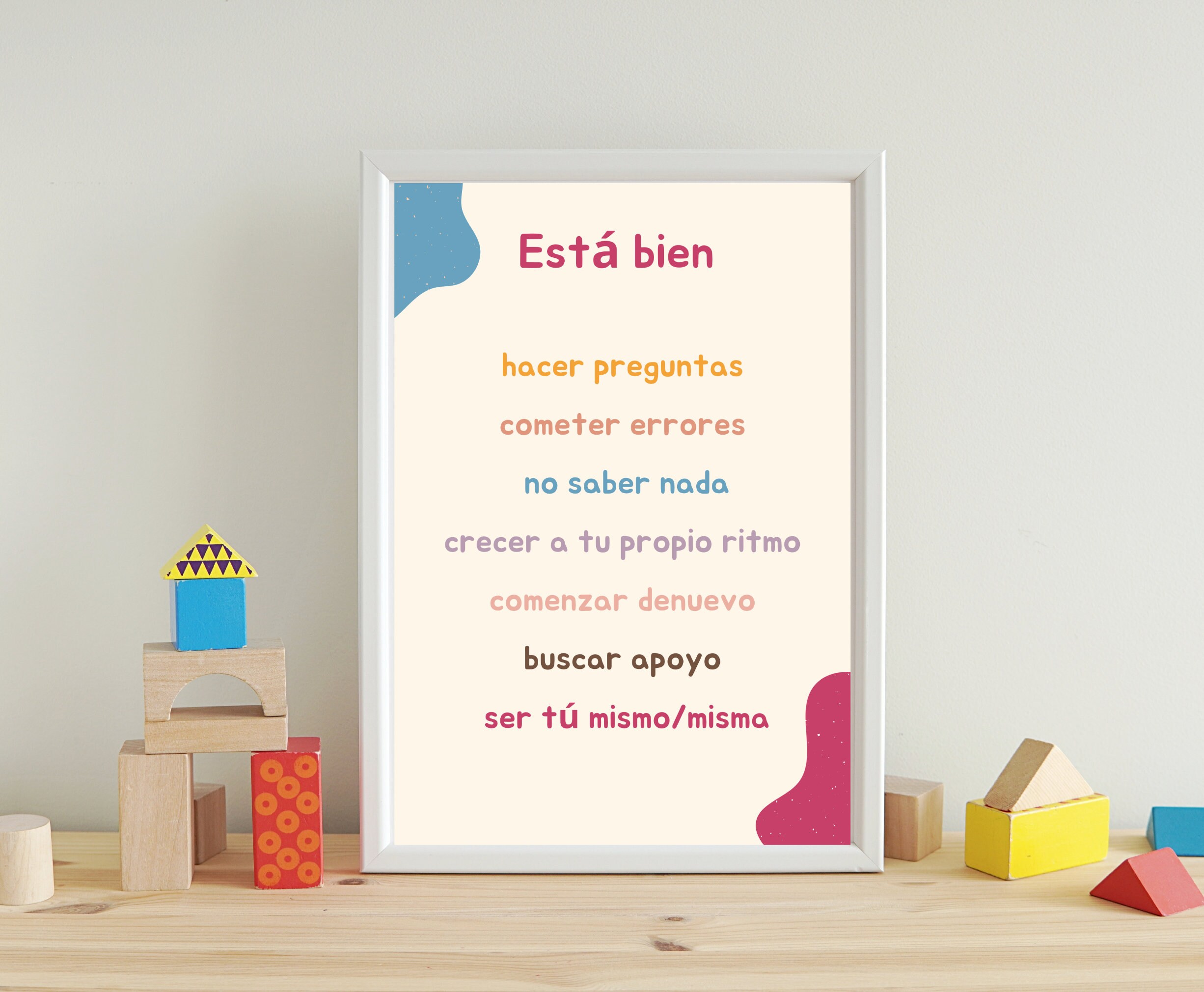Positive Spanish Affirmation Poster for Spanish - Etsy