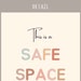 Safe Space Poster: Boho Classroom Decor (digital Download) - Etsy