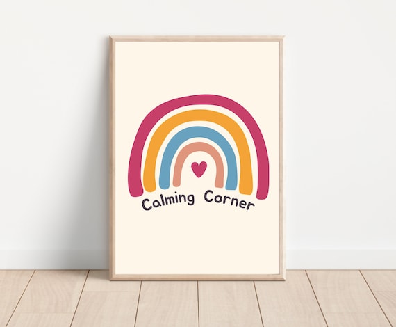 Calm Corner Sign for Classroom Decor Printable Calming Corner - Etsy