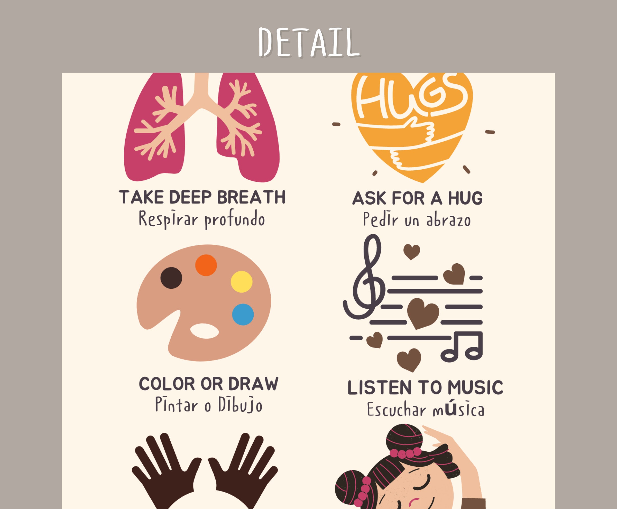 Set of 3 Educational Postersbilingual Spanish Emotion - Etsy