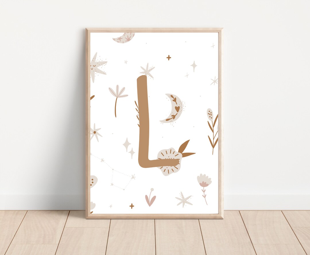 Letter L Print,personalized Name Sign,customized Letter Sign,letter ...