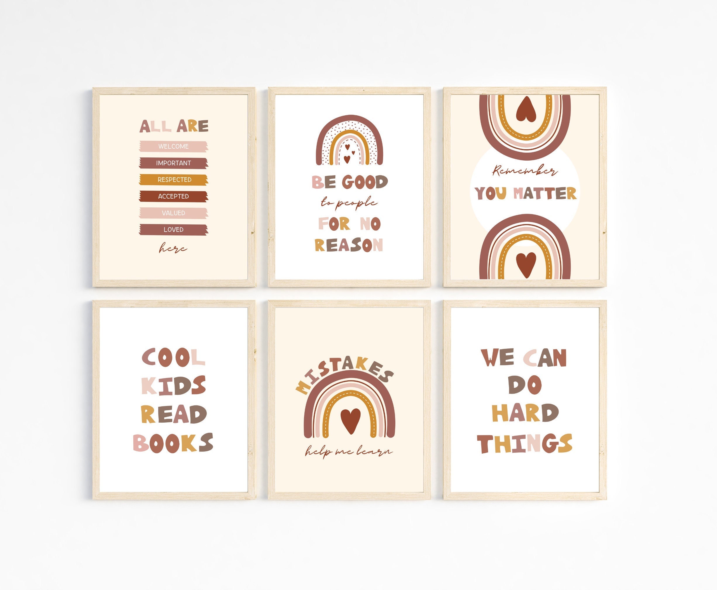 Boho Classroom Decor Posters Bundlegrowth Mindset Classroom - Etsy Canada