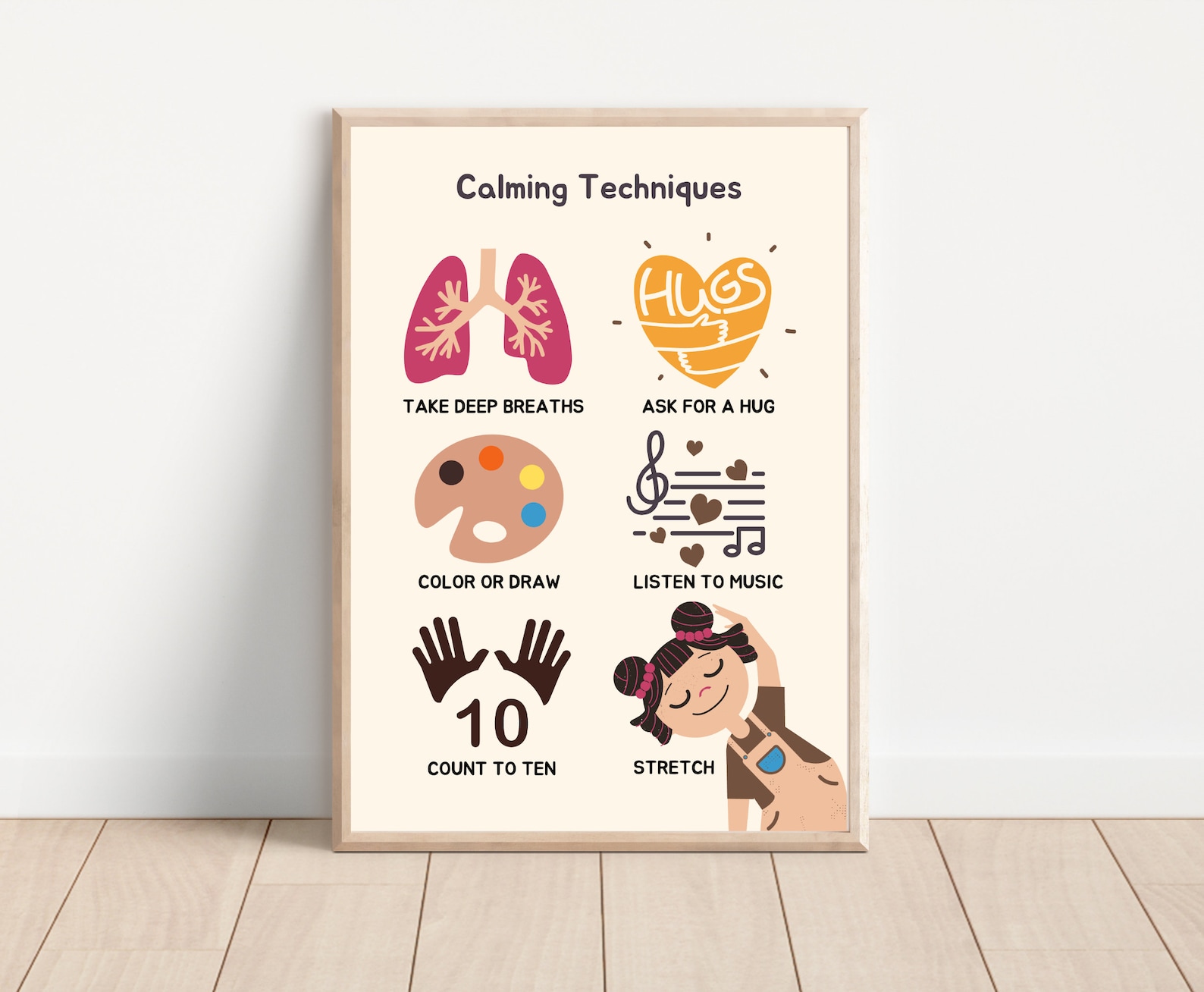 Set of 3 Educational Posters Calming Corner Calming - Etsy