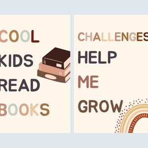 Growth Mindset Posters: Calming Corner, Kid Affirmations (digital ...