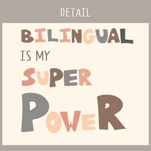 Bilingual Spanish Boho Nursery Wall Art Poster,spanish Classroom Decor ...