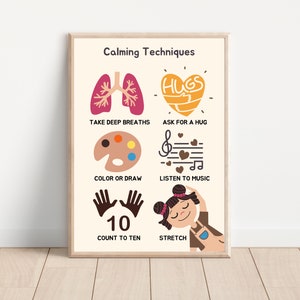 Set of 3 Educational Posters, Calm Down Corner, Calming Strategies ...