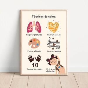 Spanish Emotion Poster, Calm Down Corner, Calming Corner Set,emotion ...