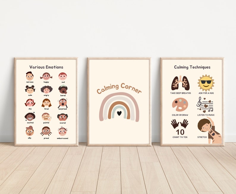 Calming Corner Posters: Feelings & Emotions, Calming Techniques ...
