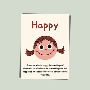 Feelings Flashcards: Printable Emotion Cards for Preschool (digital ...