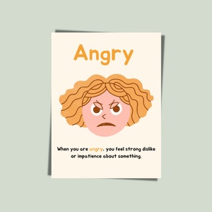 Feelings Flashcards: Printable Emotion Cards for Preschool (digital ...