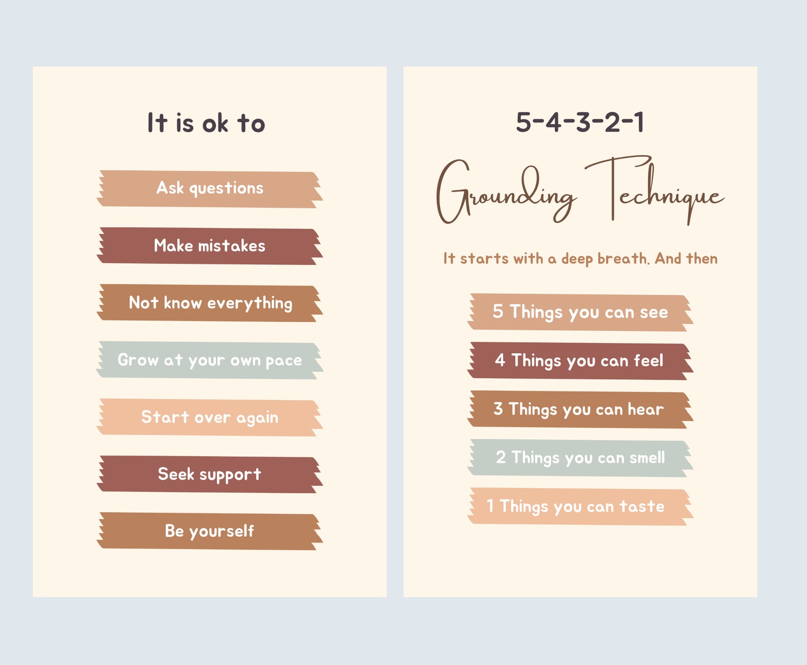 Growth Mindset Printable Kid Affirmations Positive Quotes | Etsy