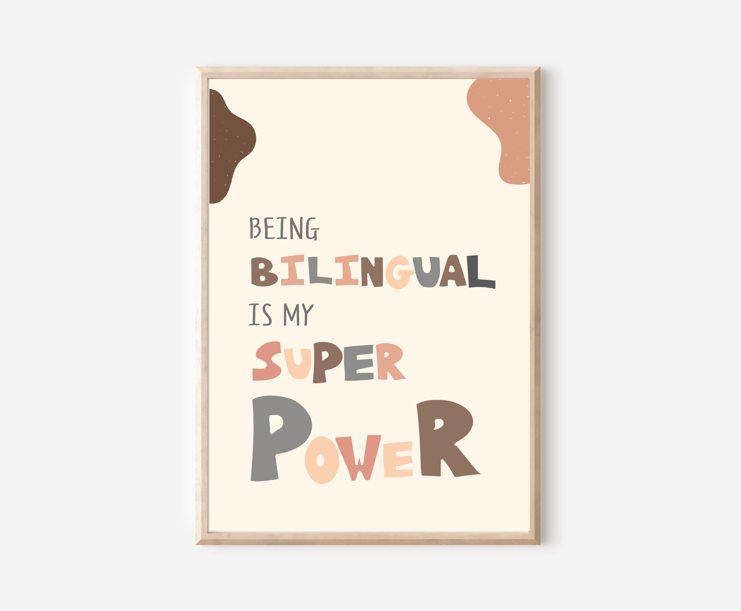 Bilingual Spanish Boho Nursery Wall Art Posterspanish | Etsy