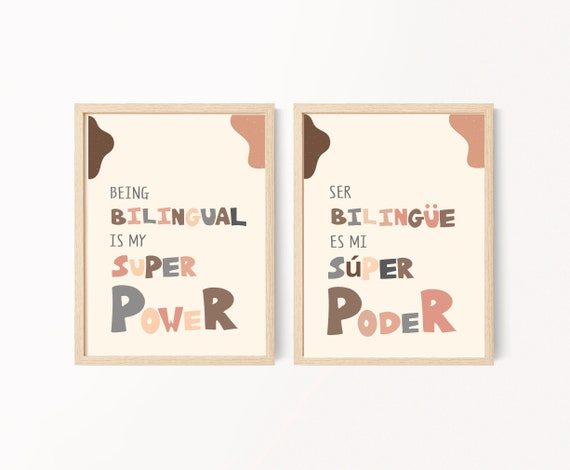 Bilingual Spanish Boho Nursery Wall Art Posterspanish | Etsy