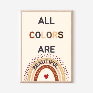 Diversity Art Set, All Are Welcome Here, Classroom Decor for Kids ...