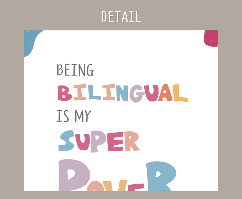 Bilingual Superpower Poster: Spanish Nursery Decor (digital Download ...