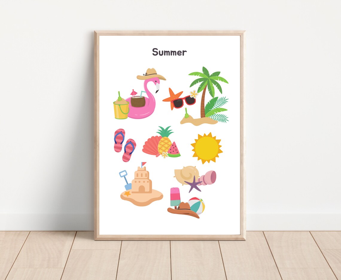 Seasons Poster,educational Prints for Kids Room Decor, Educational ...