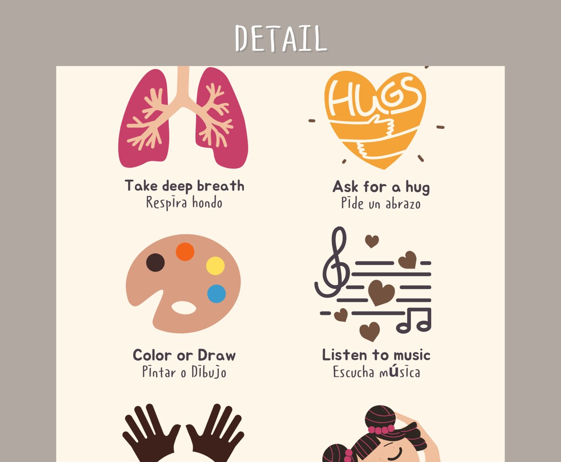 Set of 3 Calm Down Corner Kit for Spanish Kids Printable - Etsy