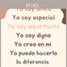 Spanish Classroom Decor, Positive Affirmation Poster for Toddler ...