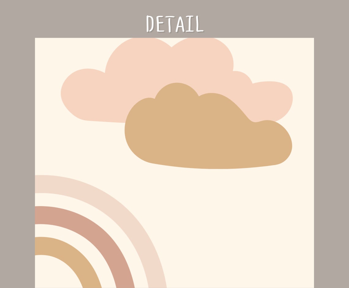 Boho Rainbow Decor 3 Set for Kids Playroom Decor. - Etsy