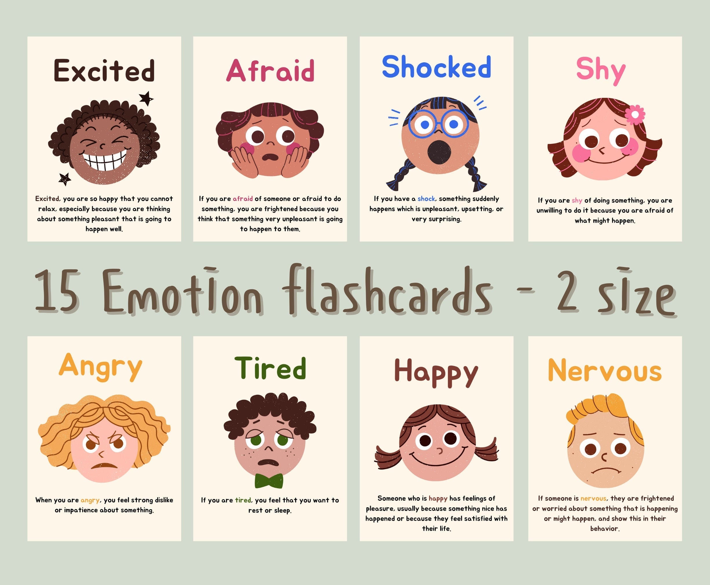 Feelings Flashcards Esl
