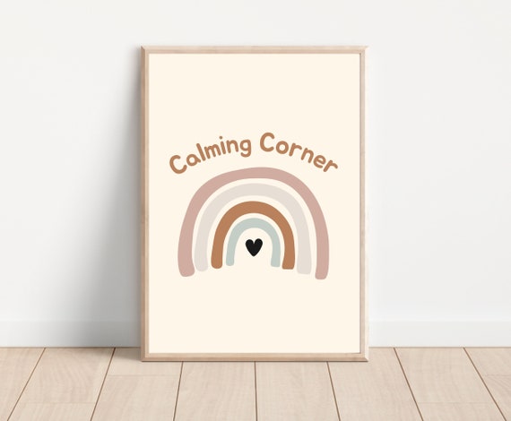 Calming Corner Sign for Classroom Decor Bohoprintable Calm | Etsy