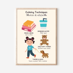 Set of 3 Educational Posters,bilingual Spanish Emotion Regulation ...