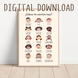 Spanish Emotions Poster, Calming Corner Set, Calm Down, Calming ...