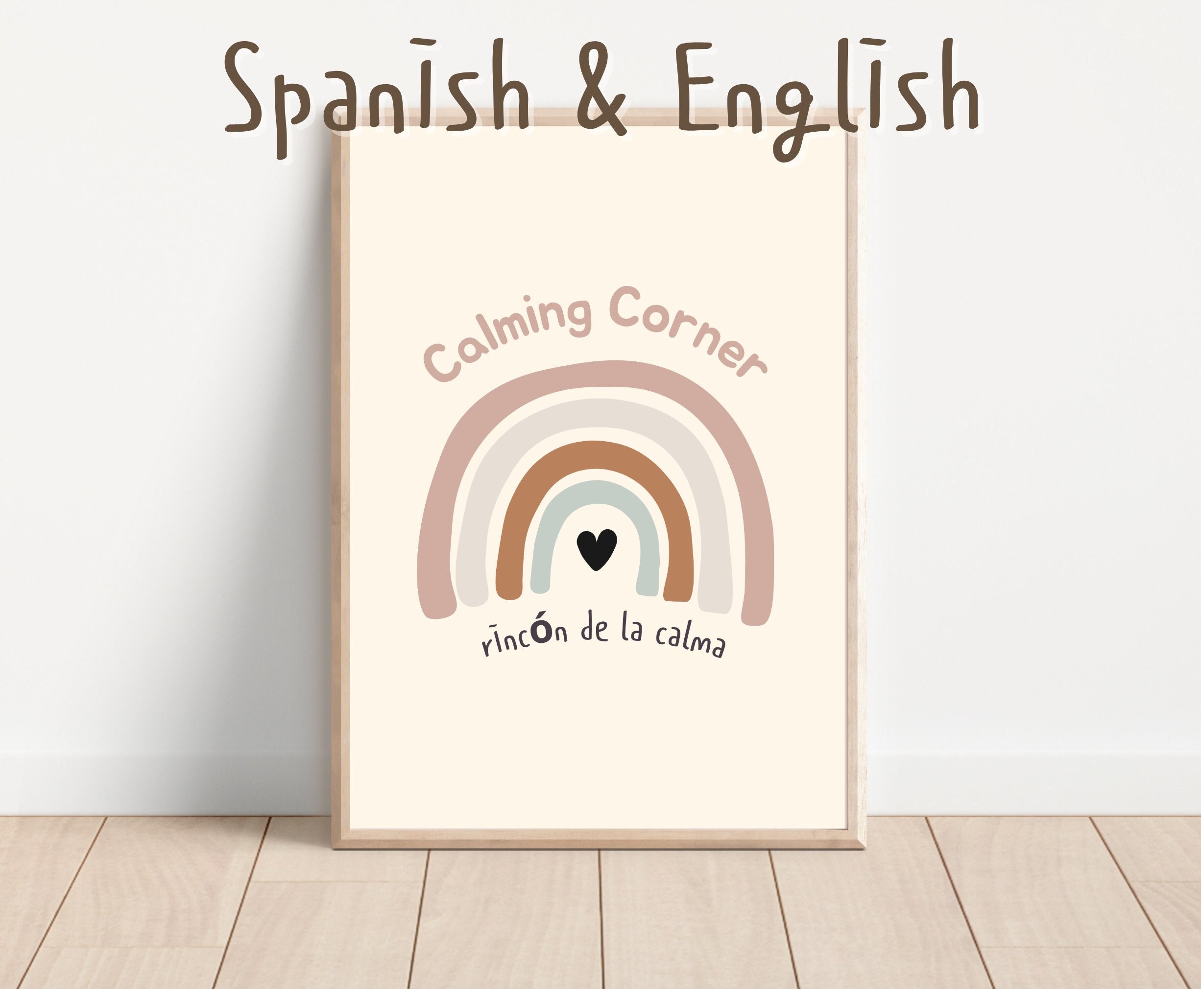 Calm Corner Sign for Spanish Classroom Decor Printable - Etsy